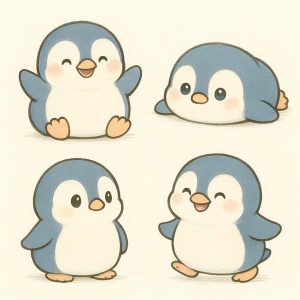 99+ Bộ ảnh chim cánh cụt chibi dễ thương nhất dành cho bạn